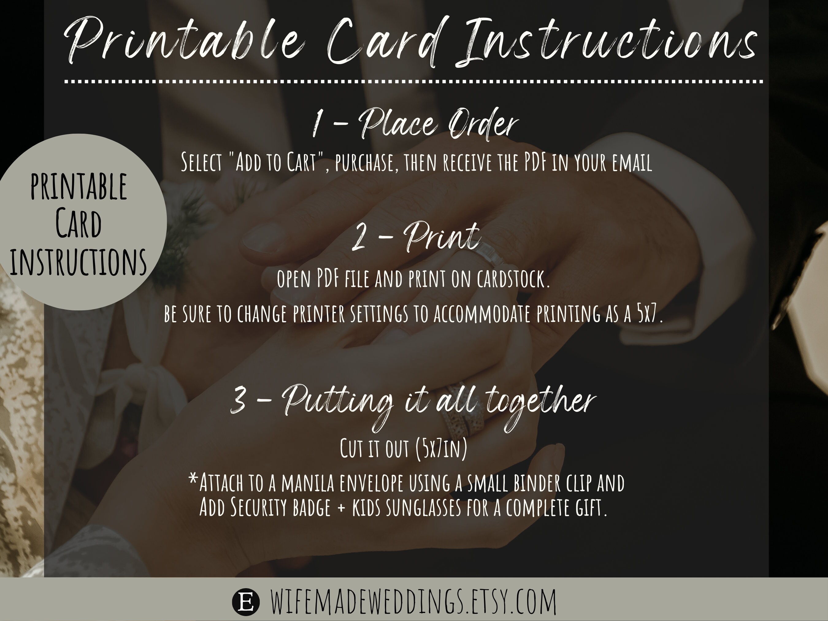 Ring Security Badge and Card Bundle - Template and Printable - Etsy