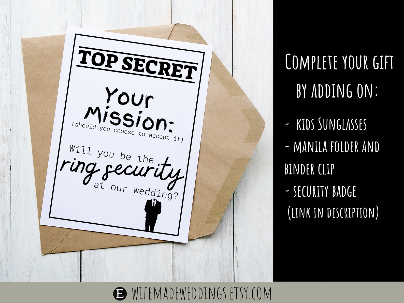 Ring Security/ring Bearer Card Printable - Etsy