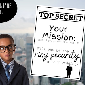 Ring Security Badge and Card Bundle - Template and Printable - Etsy