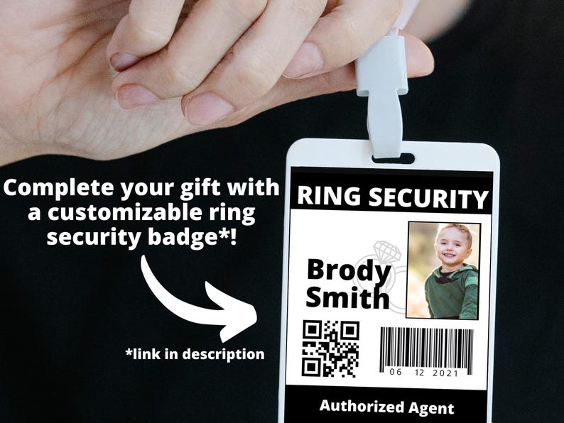 Ring Security Card: Wedding Ring Bearer Request (PDF Printable) - Etsy