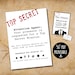 Ring Security/ring Bearer Top Secret Mission Card | INSTANT DOWNLOAD ...