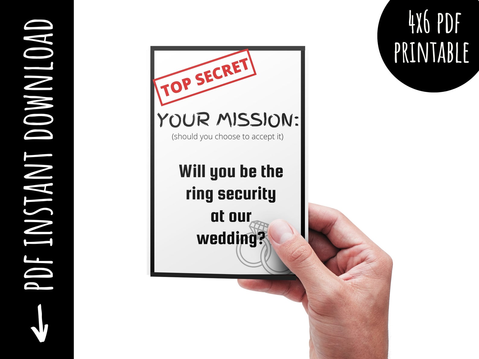 Ring Security Proposal Card PDF Instant Download - Etsy