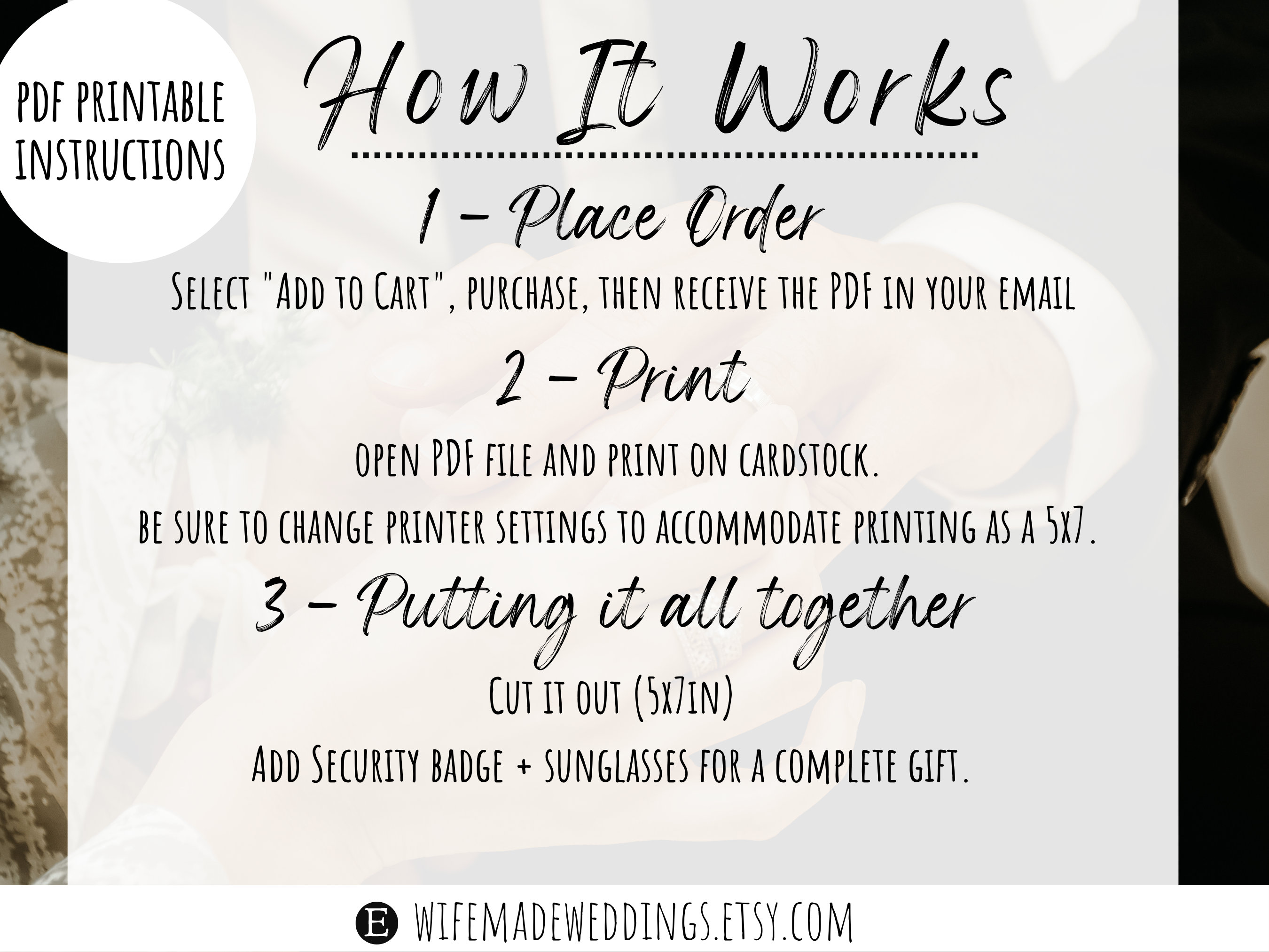 Ring Security Card: Wedding Ring Bearer Request (PDF Printable) - Etsy