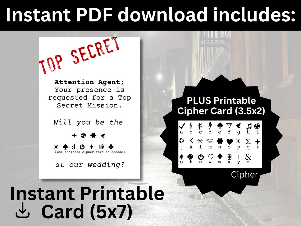 Ring Security Proposal Printable Card | Decodable Mission Card for Ring ...