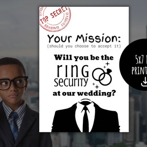 Ring Security Card Printable | INSTANT DOWNLOAD - Etsy