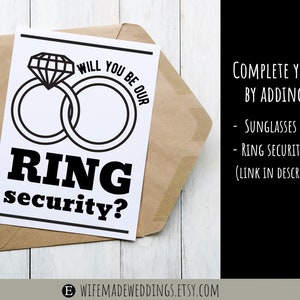 Ring Security Card: Wedding Ring Bearer Request (PDF Printable) - Etsy
