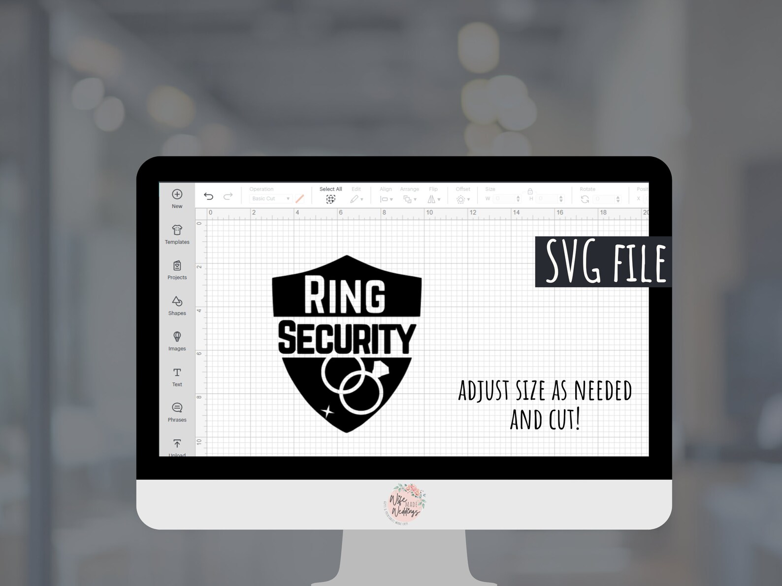 Ring Security Id Badge SVG File - Etsy