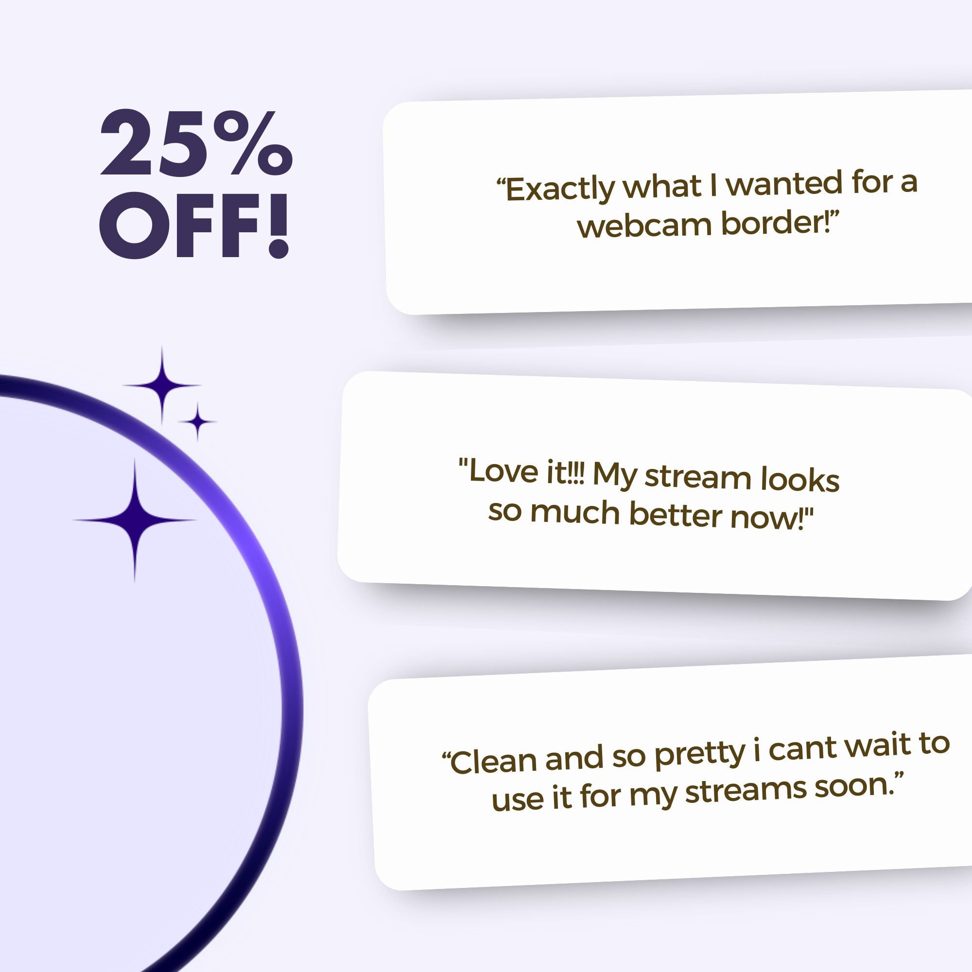 Purple Animated Webcam Overlay Neon Webcam Border | Animated Webcam ...