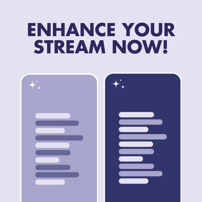 2 Purple Minimal Aesthetic Twitch Chat Box Cute Chatbox Twitch Chat ...