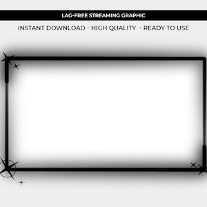 Black Animated Webcam Border Stream Overlay Twitch Youtube - Facecam ...