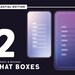 2 Pastel Purple Cute Minimal Aesthetic Twitch Chatbox | Cute Chat Box ...