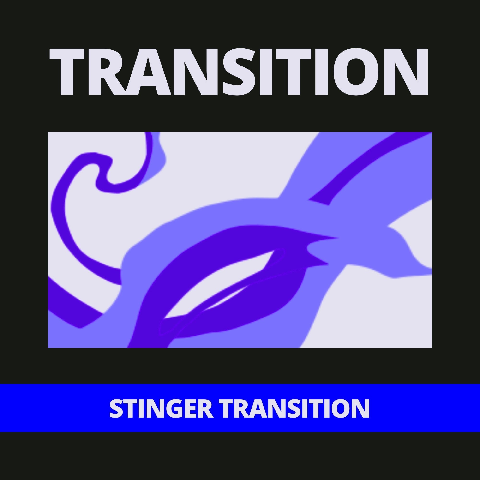 Stinger Transition Purple Twitch Youtube Transition Stream - Etsy