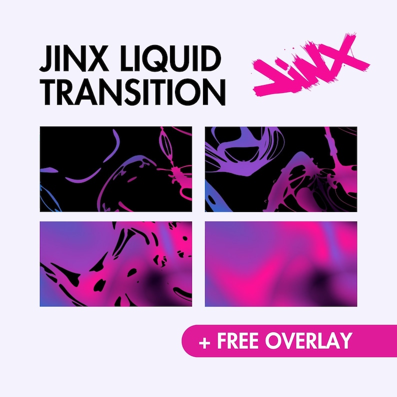 JINX Twitch Stinger Transition FREE BORDER Streamer Liquid Transition ...