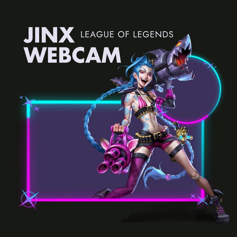 Animated Neon Webcam Frame Pack Aesthetic Facecam Gradient - Etsy UK