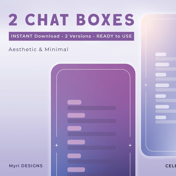 Cute Chat Box Twitch - Etsy