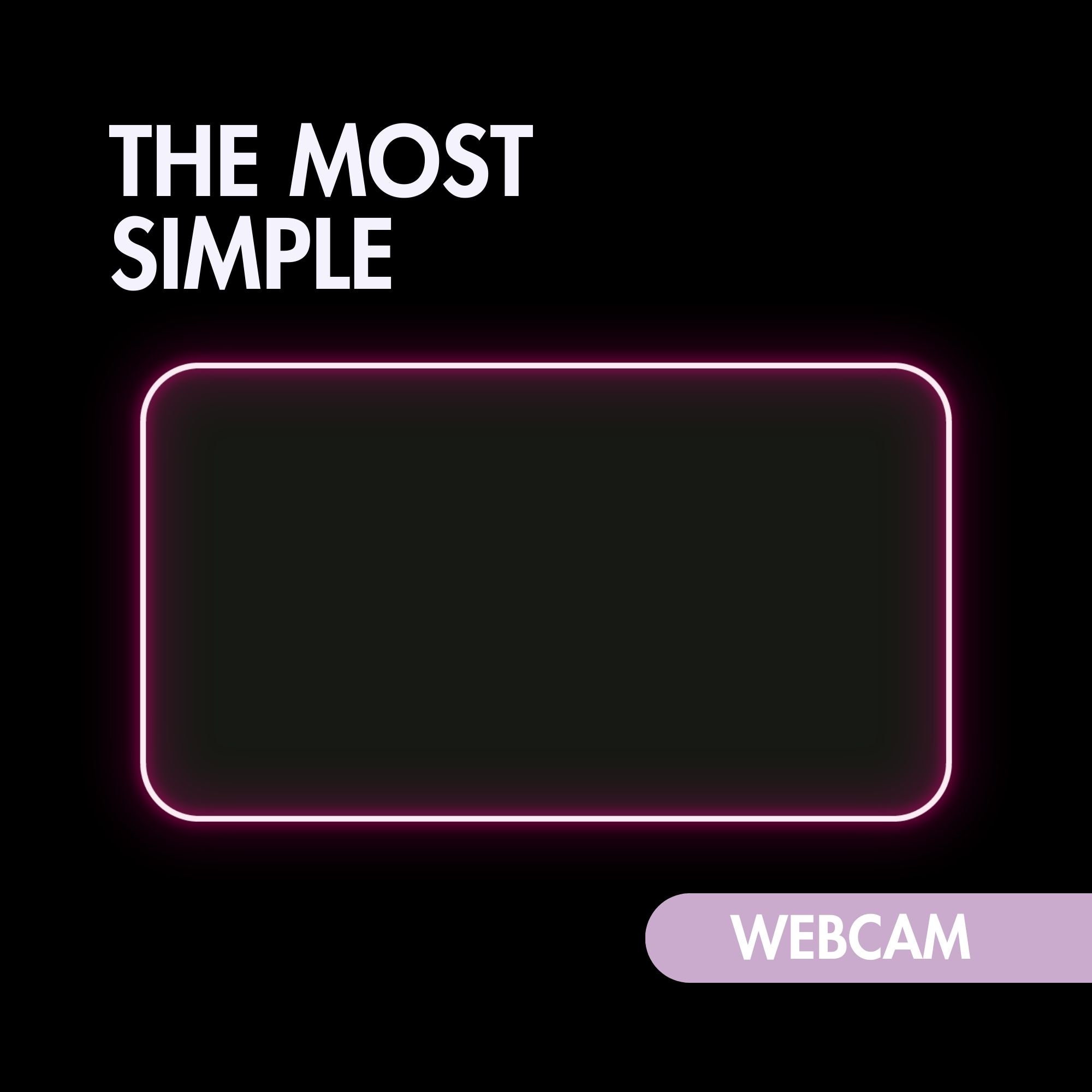 Simple Pink Webcam Frame | Facecam Webcam Border Twitch Graphics ...