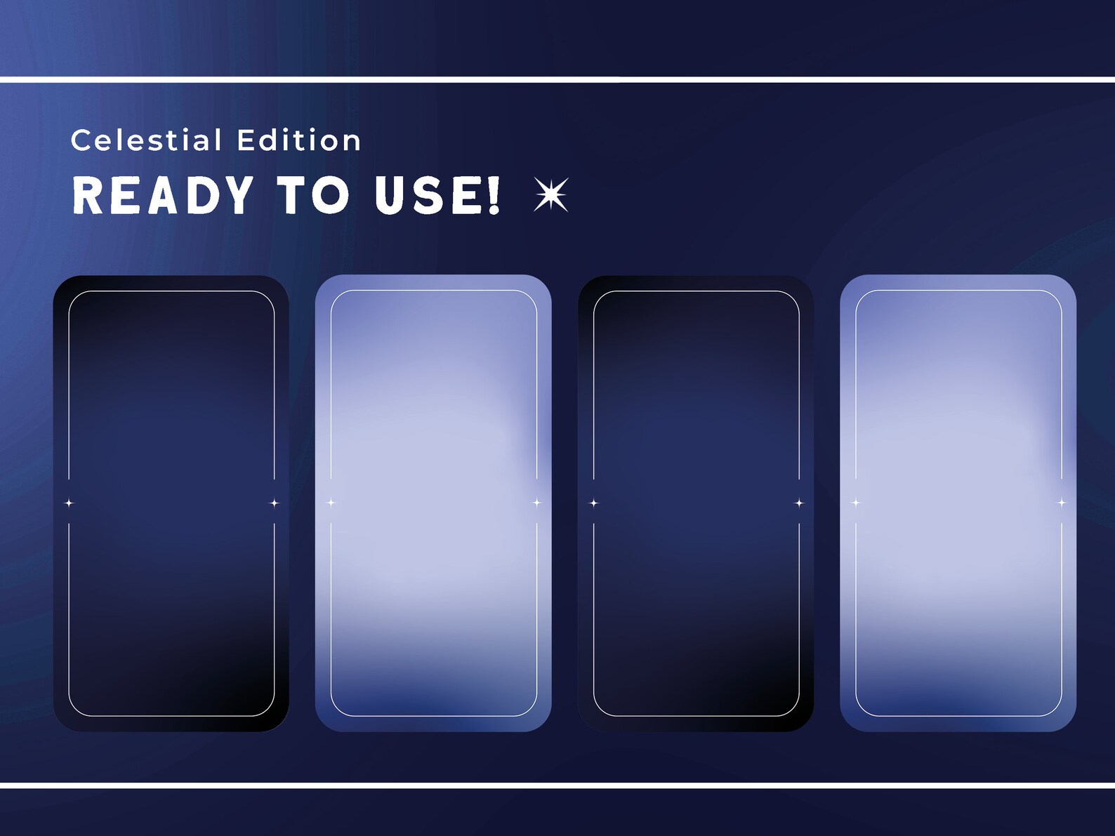 2 Pastel Blue Cute Minimal Aesthetic Twitch Chatbox | Cute Chat Box ...