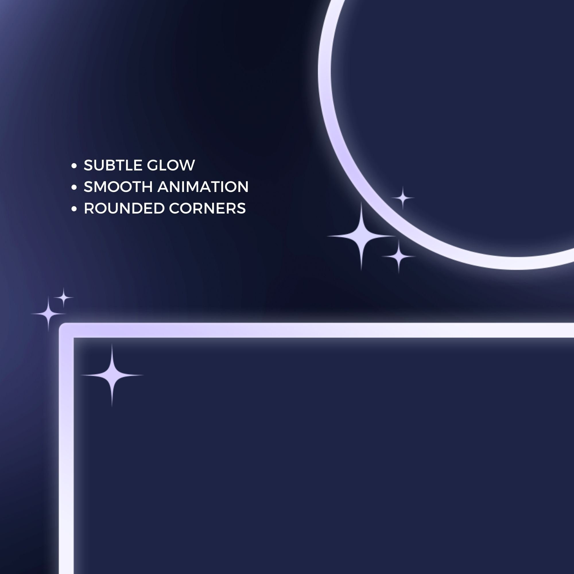 White Animated Webcam Overlay Neon Webcam Border Animated Webcam Frame ...