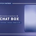 2 Pastel Blue Cute Minimal Aesthetic Twitch Chatbox | Cute Chat Box ...