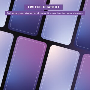 2 Pastel Purple Cute Minimal Aesthetic Twitch Chatbox Cute Chat Box ...