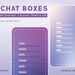 2 Pastel Purple Cute Minimal Aesthetic Twitch Chatbox | Cute Chat Box ...
