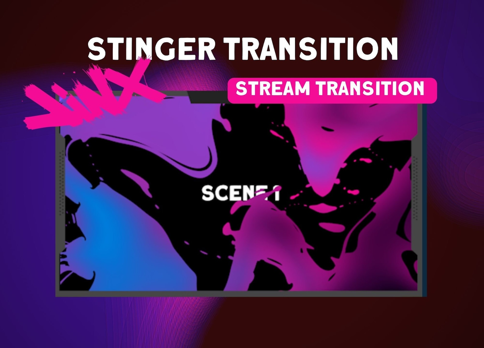 JINX Twitch Stinger Transition FREE BORDER Streamer Liquid Transition ...