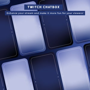 2 Pastel Blue Cute Minimal Aesthetic Twitch Chatbox | Cute Chat Box ...