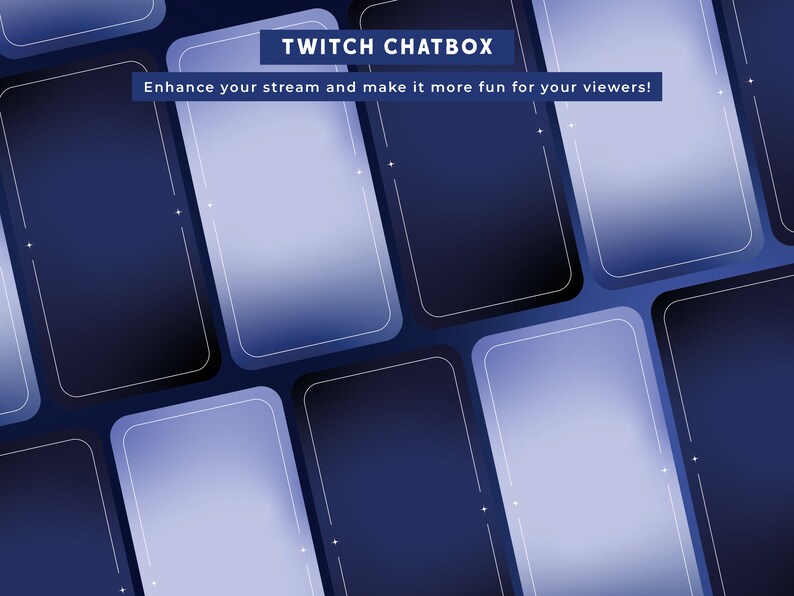 2 Pastel Blue Cute Minimal Aesthetic Twitch Chatbox | Cute Chat Box ...