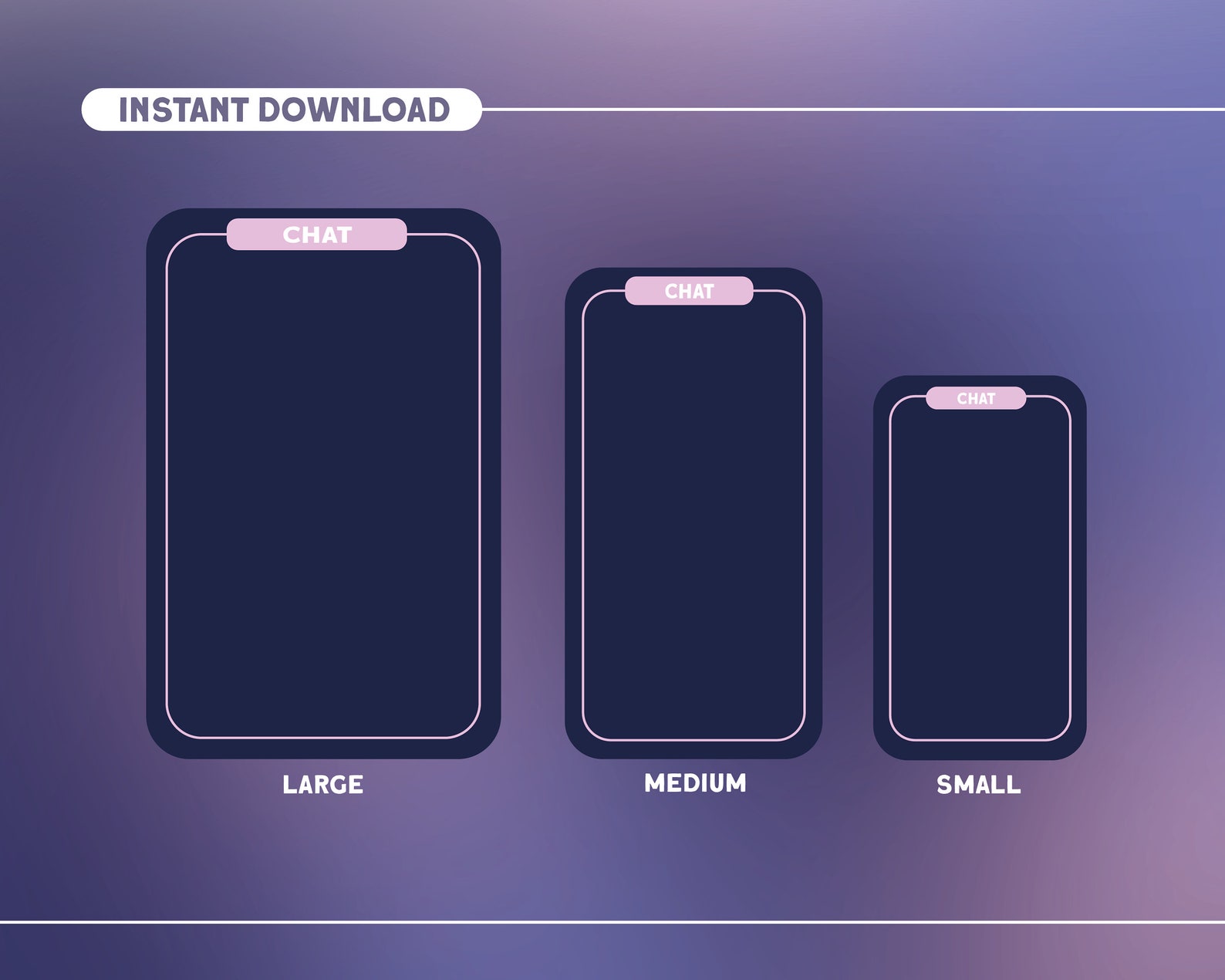 Minimal Aesthetic Twitch Chatbox | Cute Chat Box for Streamers | 3 ...