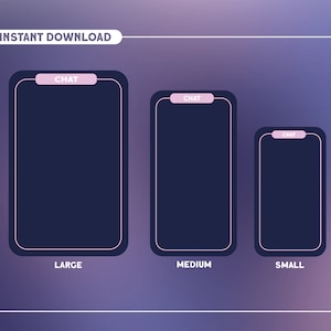 Minimal Aesthetic Twitch Chatbox | Cute Chat Box for Streamers | 3 ...