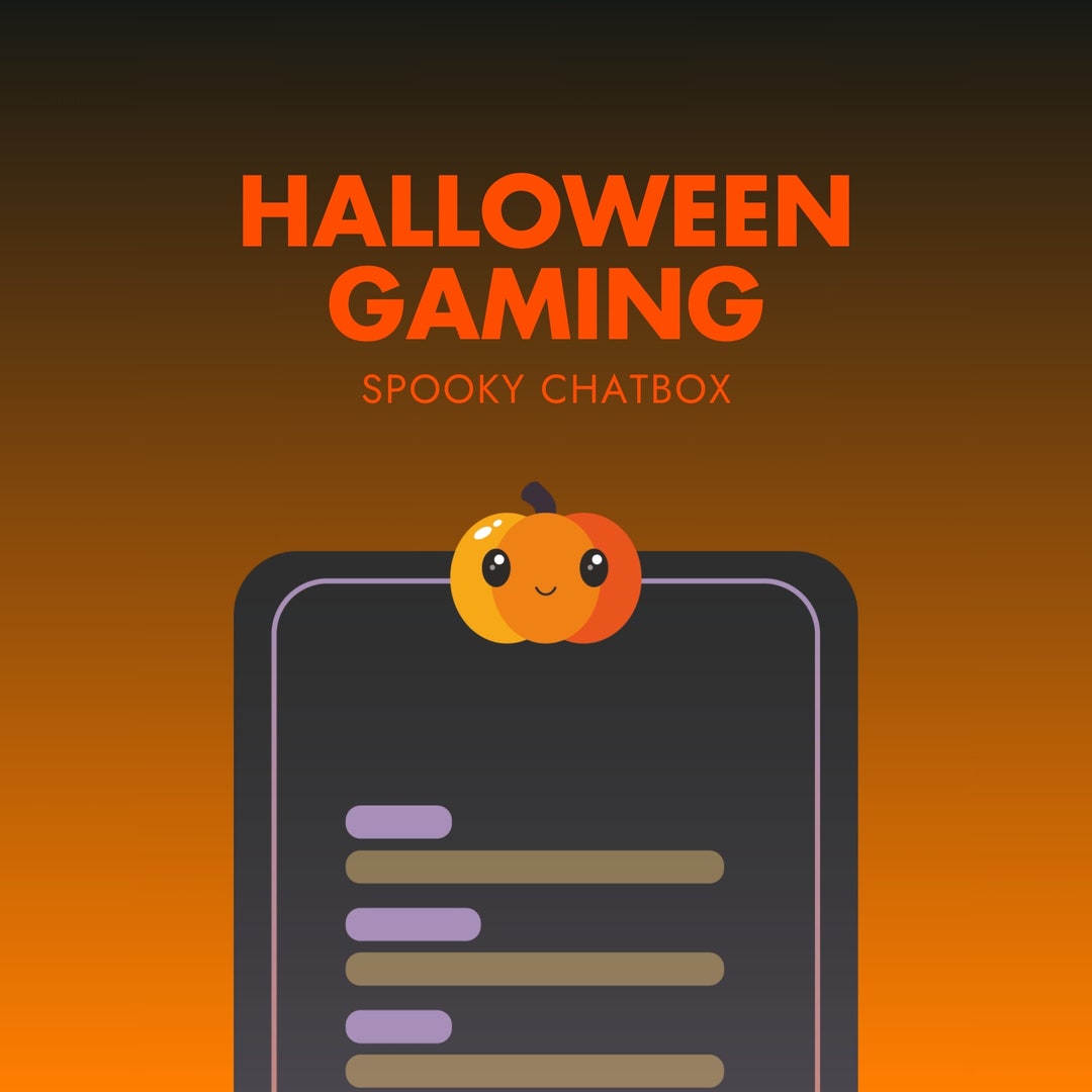HALLOWEEN Chatbox Minimal Aesthetic Twitch | Halloween Cute Spooky Chat ...