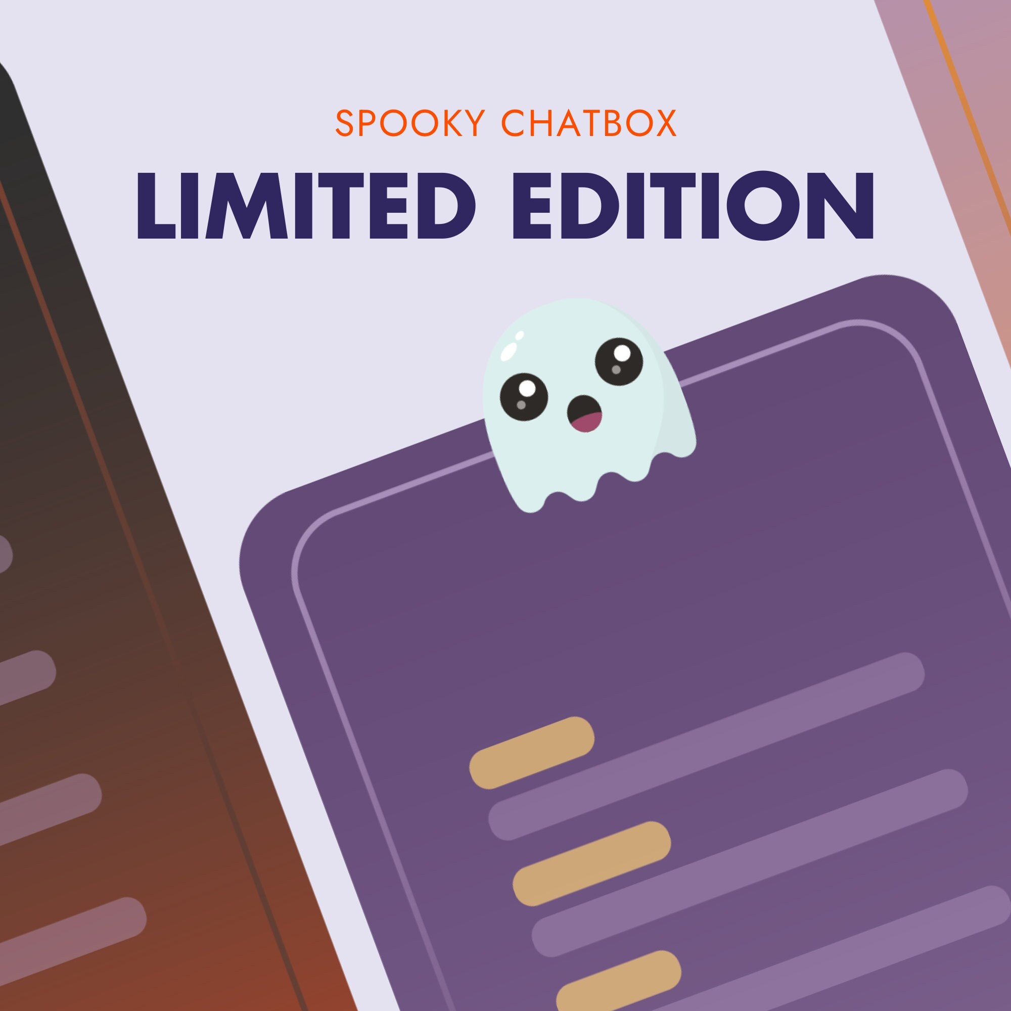 HALLOWEEN Minimal Aesthetic Twitch Chatbox | Halloween Cute Spooky Chat ...
