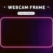 Simple Pink Webcam Frame | Facecam Webcam Border Twitch Graphics ...