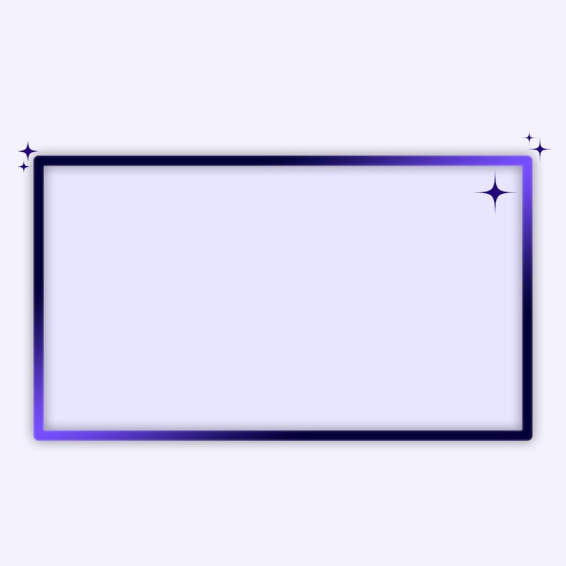 Purple Animated Webcam Overlay Neon Webcam Border | Animated Webcam Frame | Youtube Overlay ...