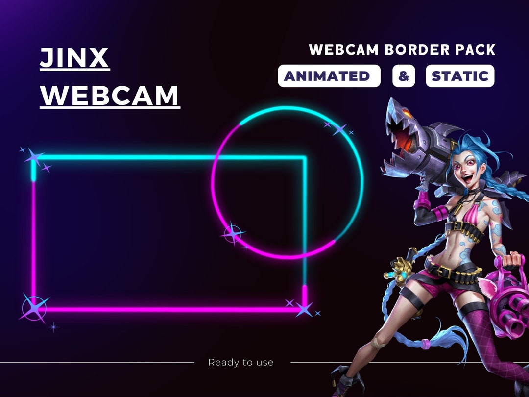 Animated Neon Webcam Frame Pack Aesthetic Facecam Gradient - Etsy UK