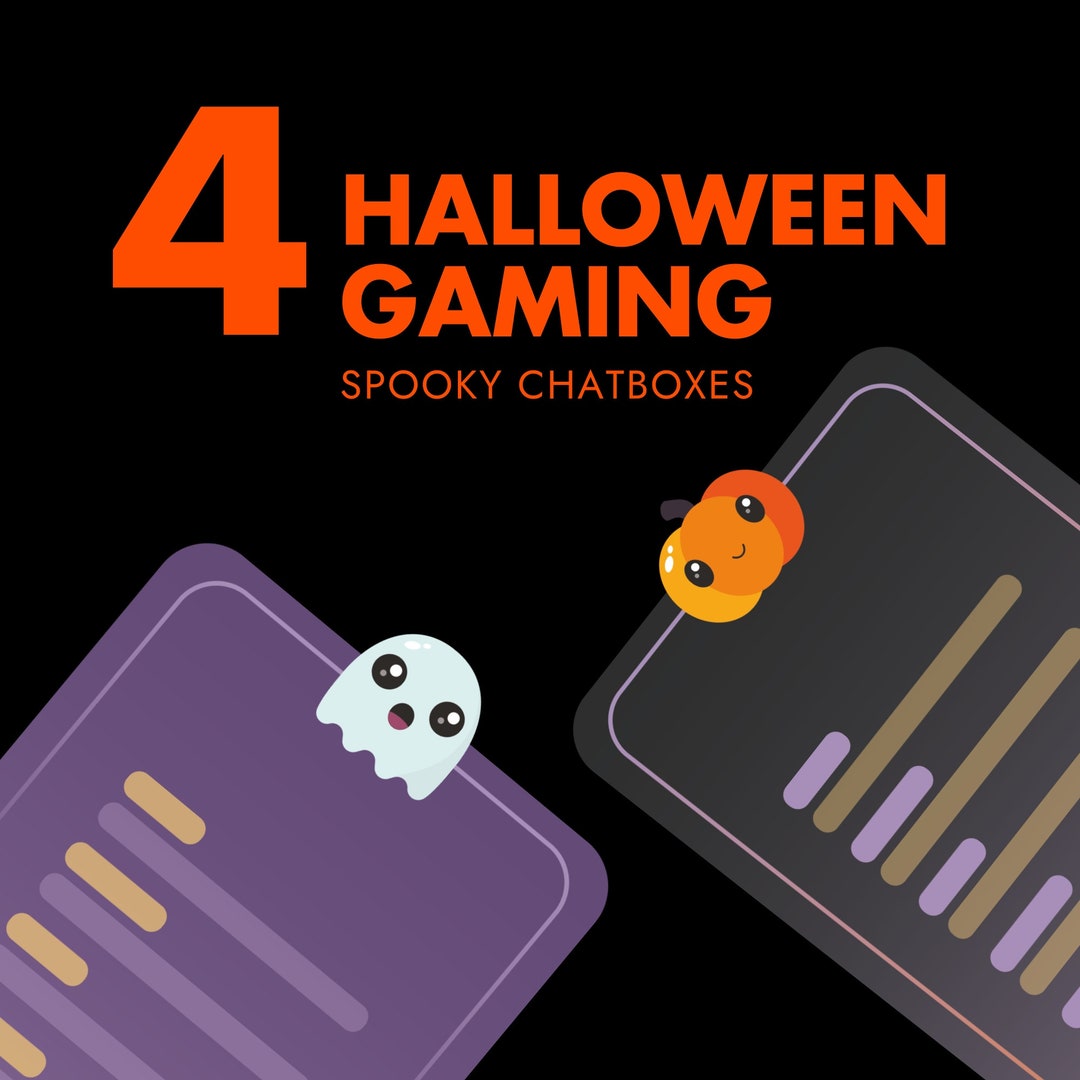 HALLOWEEN Minimal Aesthetic Twitch Chatbox | Halloween Cute Spooky Chat ...