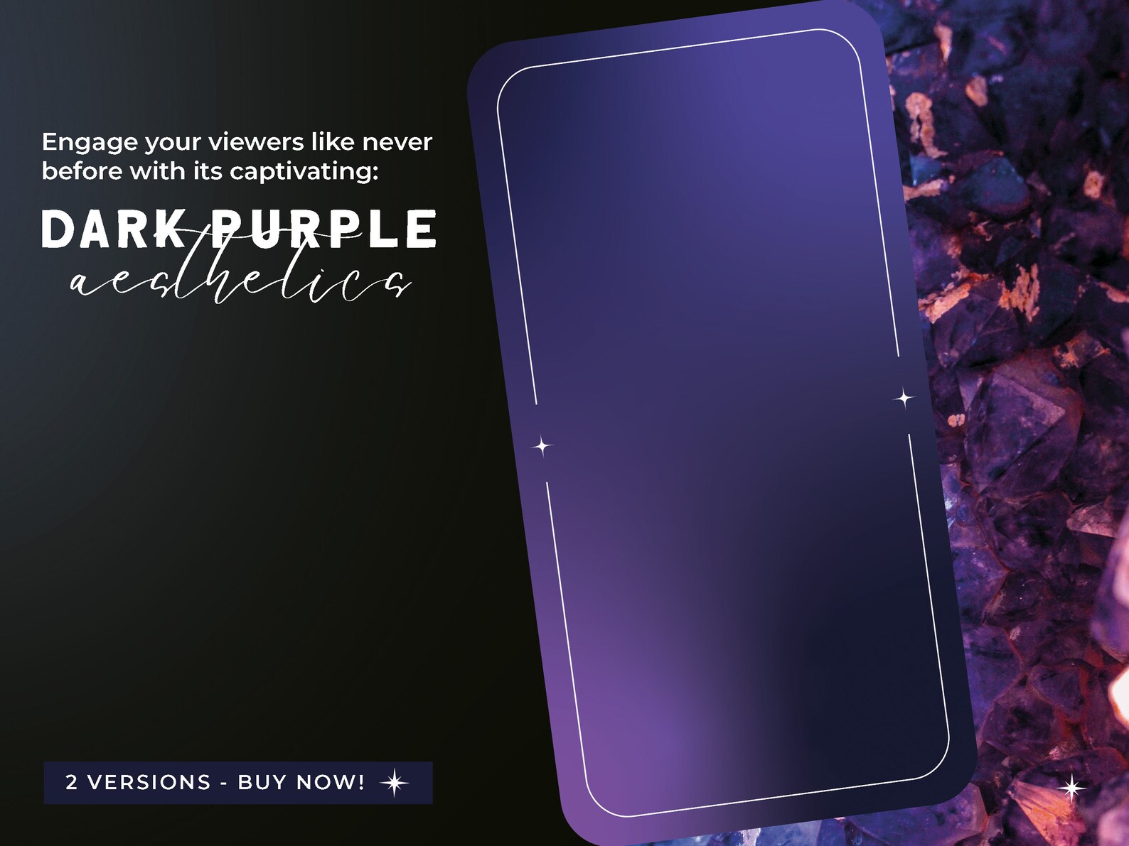 2 DARK Purple Cute Minimal Aesthetic Twitch Chatbox | Cute Chat Box ...