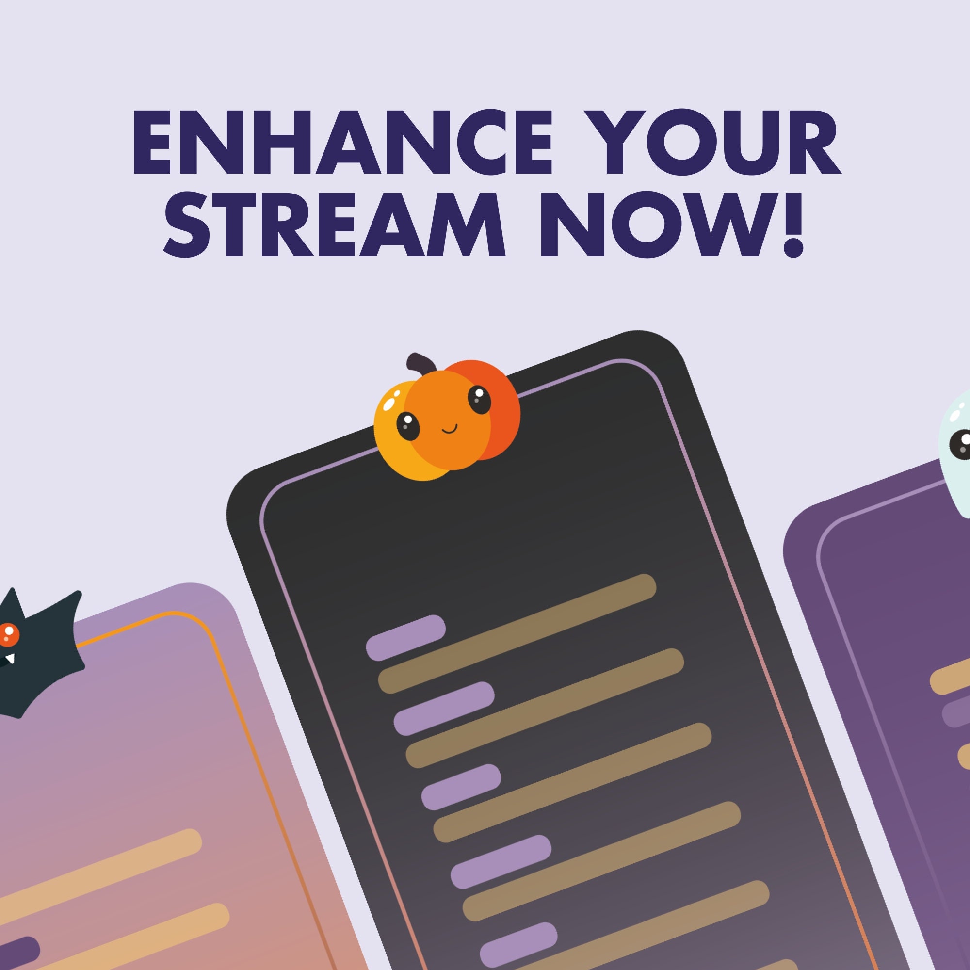 HALLOWEEN Minimal Aesthetic Twitch Chatbox | Halloween Cute Spooky Chat ...