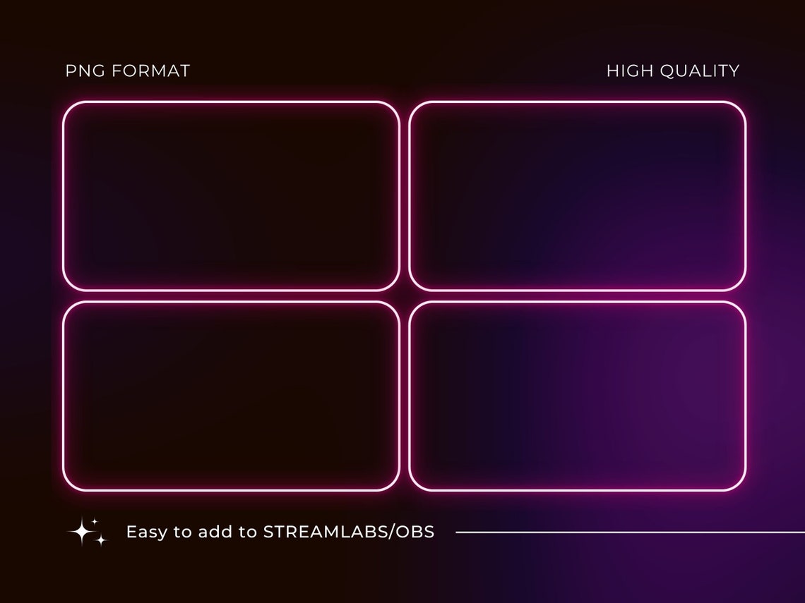 Simple Pink Webcam Frame | Facecam Webcam Border Twitch Graphics ...