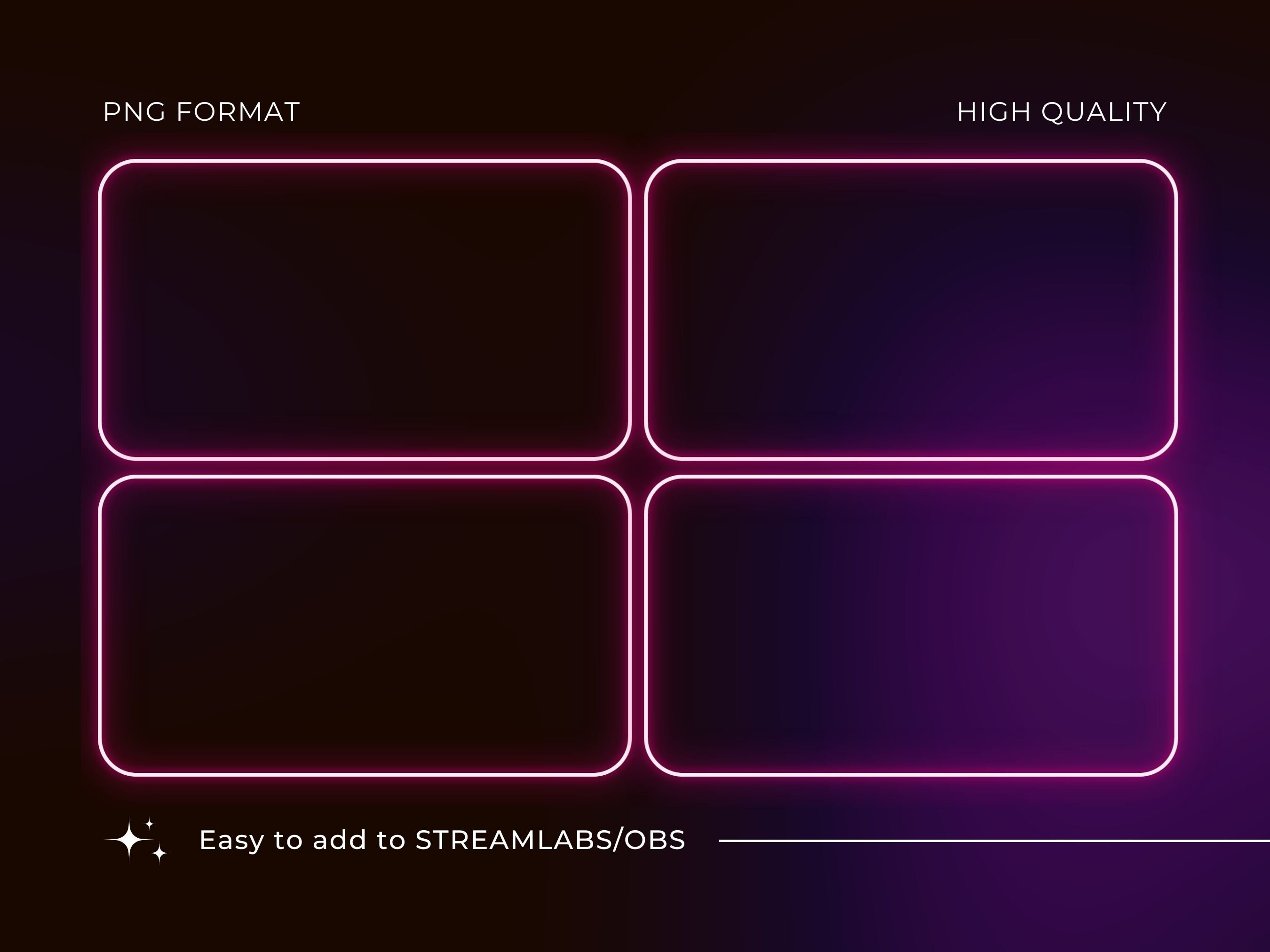 Simple Pink Webcam Frame | Facecam Webcam Border Twitch Graphics ...
