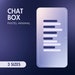 2 Pastel Blue Cute Minimal Aesthetic Twitch Chatbox Cute Chat Box ...