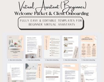 Virtual Assistant Welcome Packet | Beginner Virtual Assistant| VA ...