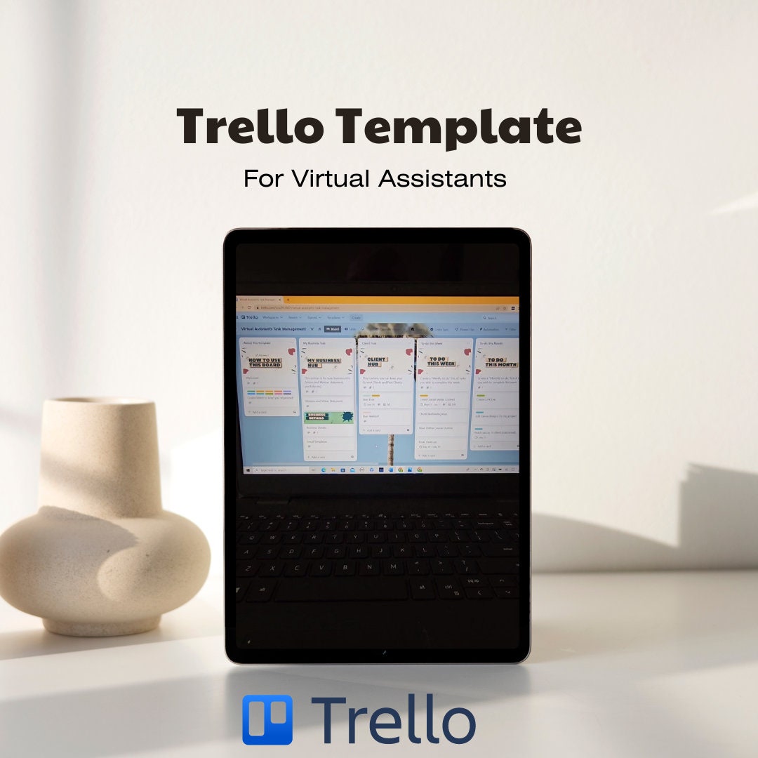 Trello Template for Virtual Assistants Virtual Assistant Productivity ...