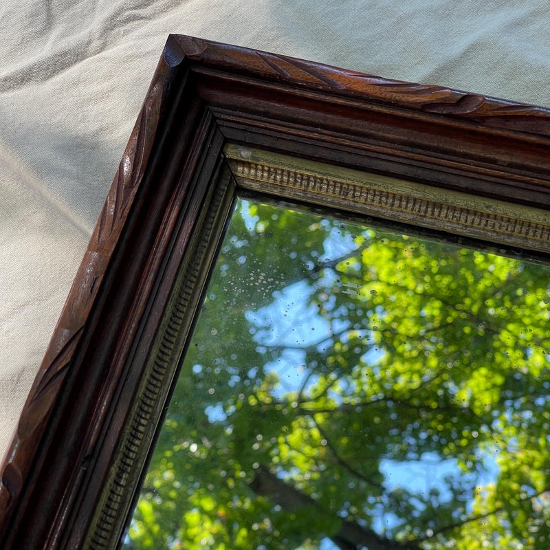 Antique Mirror Shadow Box - Etsy