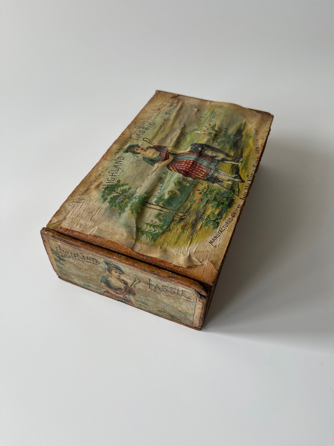 Extremely Rare Antique Highland Lassie Cigar Box Circa 1897 - Etsy