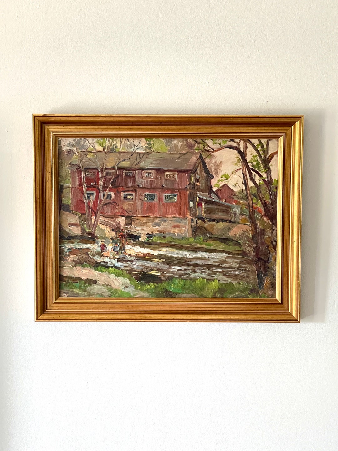 The Mill Oil Painting by Roy Greenaway - Etsy