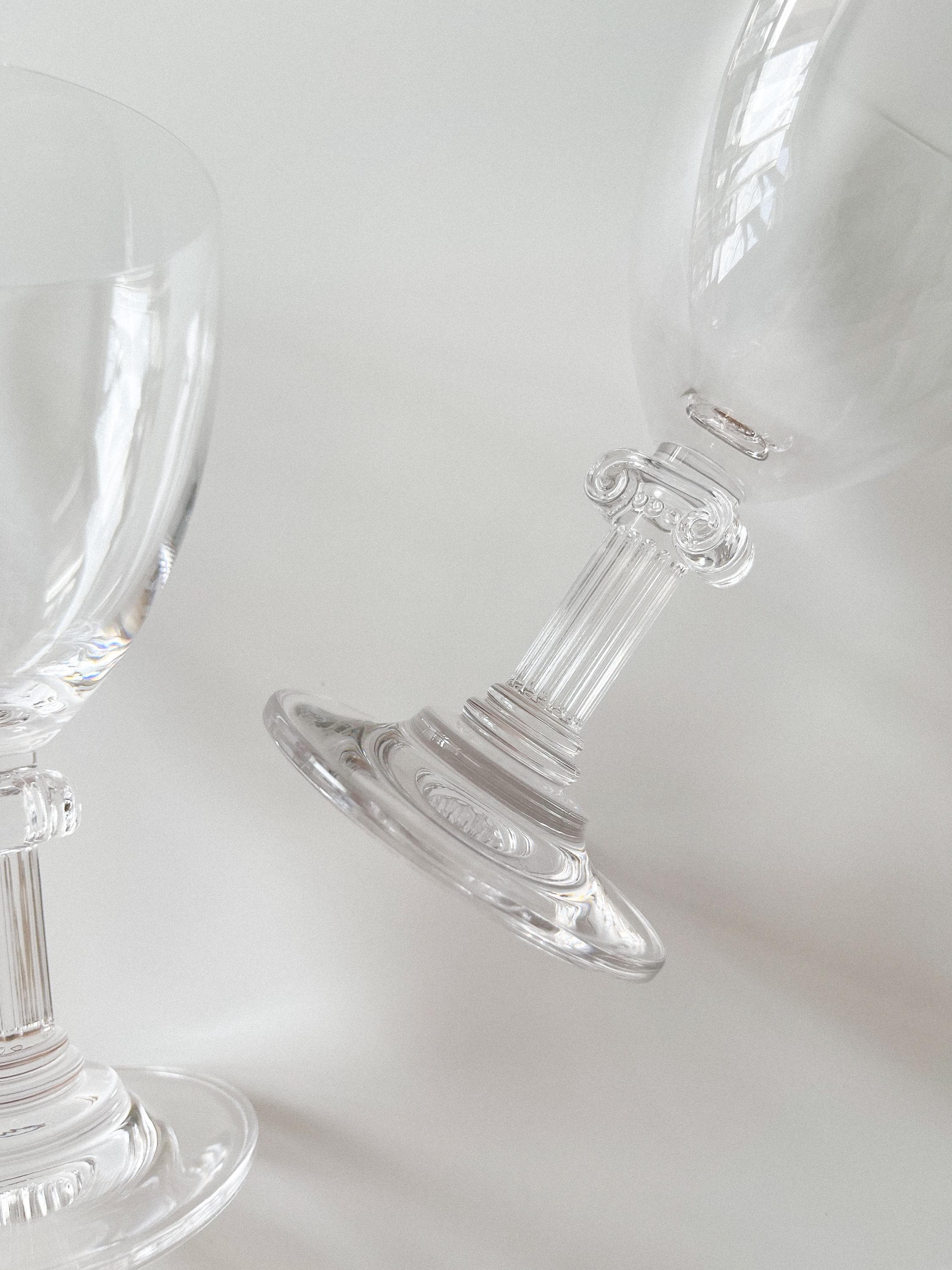 Vintage Mikasa Parthenon Column Water Goblets - Etsy