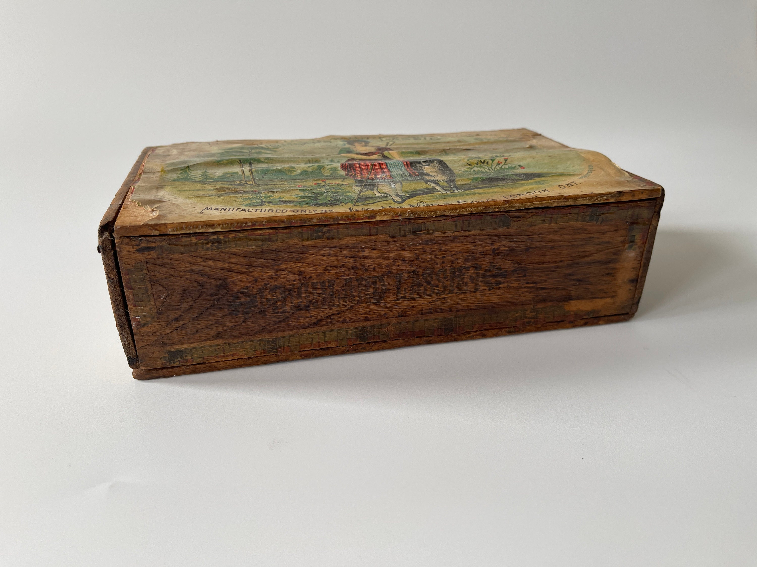 Antique Canadian Highland Lassie Cigar Box - Etsy