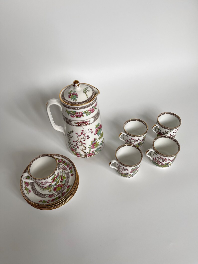 Antique Copeland Spode Indian Tree Demitasse Set Circa 1890 - Etsy