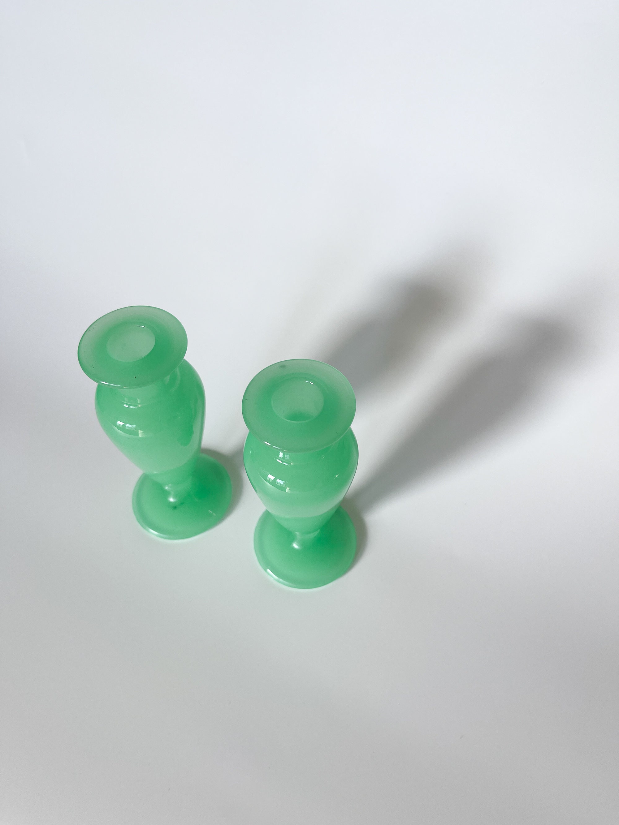 Vintage 1930s Jadeite Uranium Glass Perfume Bottles - Etsy